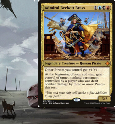 Admiral Beckett Brass PIRATES Grixis Commander Deck EDH MTG Magic Ready ...
