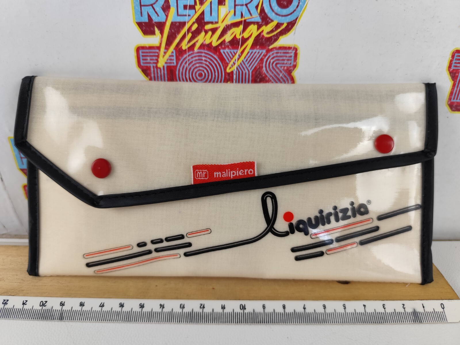 New Soft Pen Pencil Case Vintage Licorice White 80s 21Cm Slim | eBay