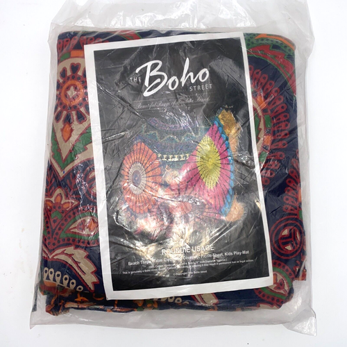 The Boho Street Wall Hanging Tapestry Throw Round Patchwork Table Cloth ...