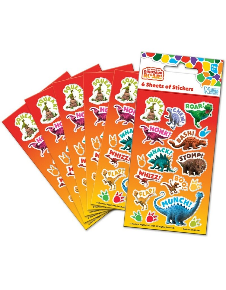 Childrens Character Fun Stickers 6 Sheets Party Pack Loot Bag Fillers ...