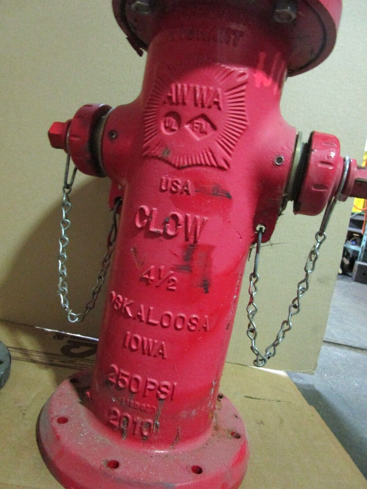 Clow Fire Hydrant 4-1/2 Oskaloosa Iowa 250 PSI 47973WIS | eBay