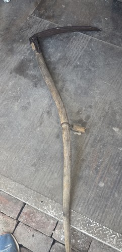 1920 Vintage Antique Scythe Hay Sickle “Grim Reaper” Farming Tool | eBay