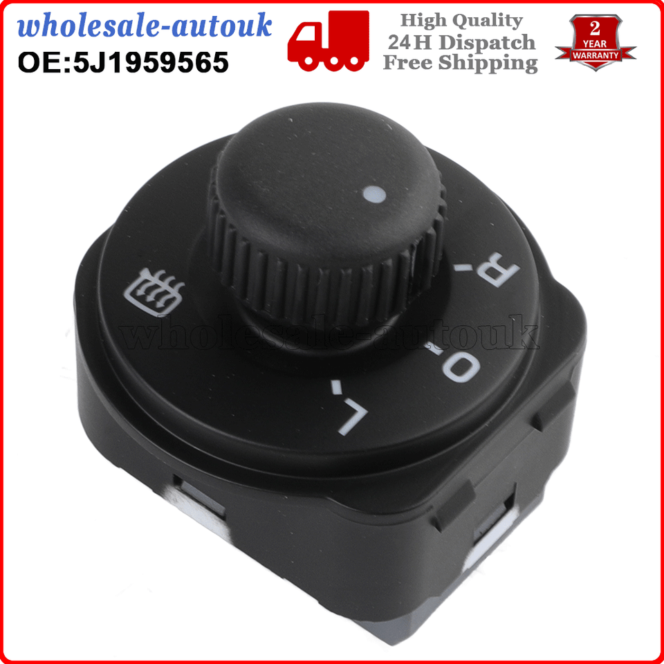 5J1959565 For Skoda Fabia 06-14 Front Right Wing Mirror Control Switch 10 Pin UK | eBay