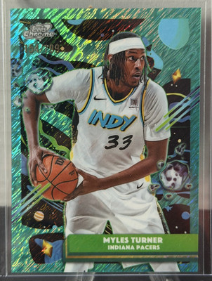 2026 NBA Cosmic Chrome - Aqua Equinox Refractor /199 - Myles Turner #96 ...