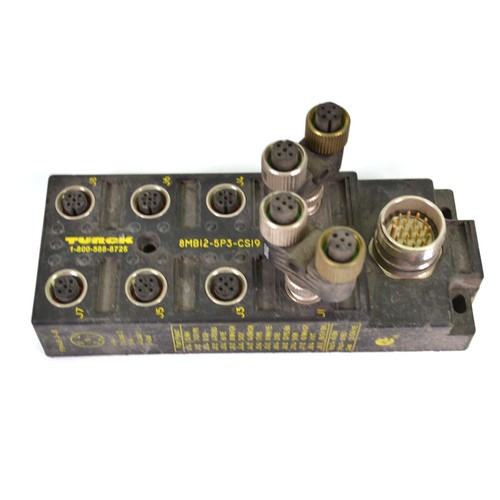 (Lot of 2) Turck 8MB12-5P3-CS19 8 Port Multi Junction Box 2 Signals Per ...