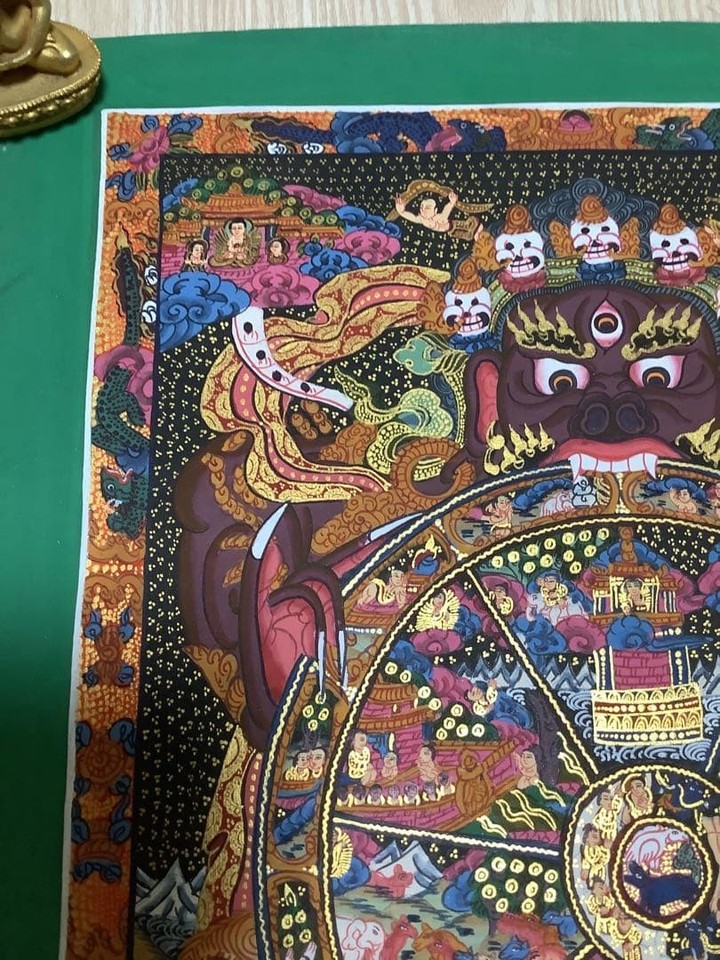 Tibetan Esoteric Buddhism Mandala Six Paths Reincarnation Thangka New ...