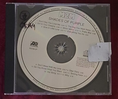 M2M Shades of Purple US Promo CD (2000) USED Very Good Condition | eBay
