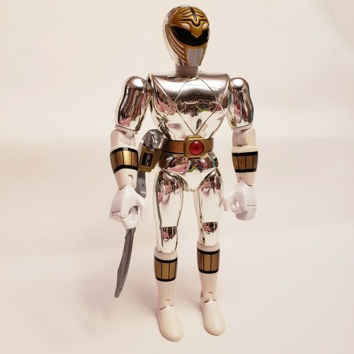 VTG 1995 Bandai Silver Power Ranger 8" Action Figure MMPR w/ sword | eBay