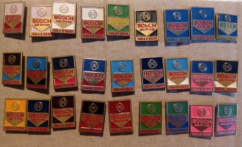 BOSCH Logo car auto service vintage stick pin badge lot Mega Rare ...