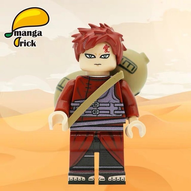 ⎡MANGA BRICK⎦ NARUTO Gaara Custom Printed On Lego Minifigure ...