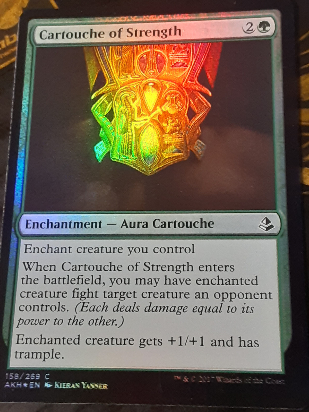 Cartouche of Strength FOIL , Amonkhet , Near Mint , MTG, FREE SHIPPING ...