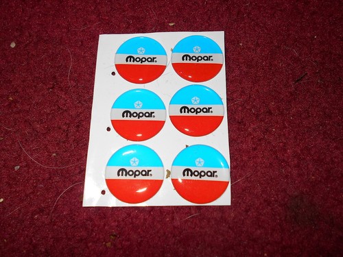MOPAR RED WHITE BLUE DODGE CHRYSLER PLYMOUTH LOGO SEAT BELT EMBLEM ...