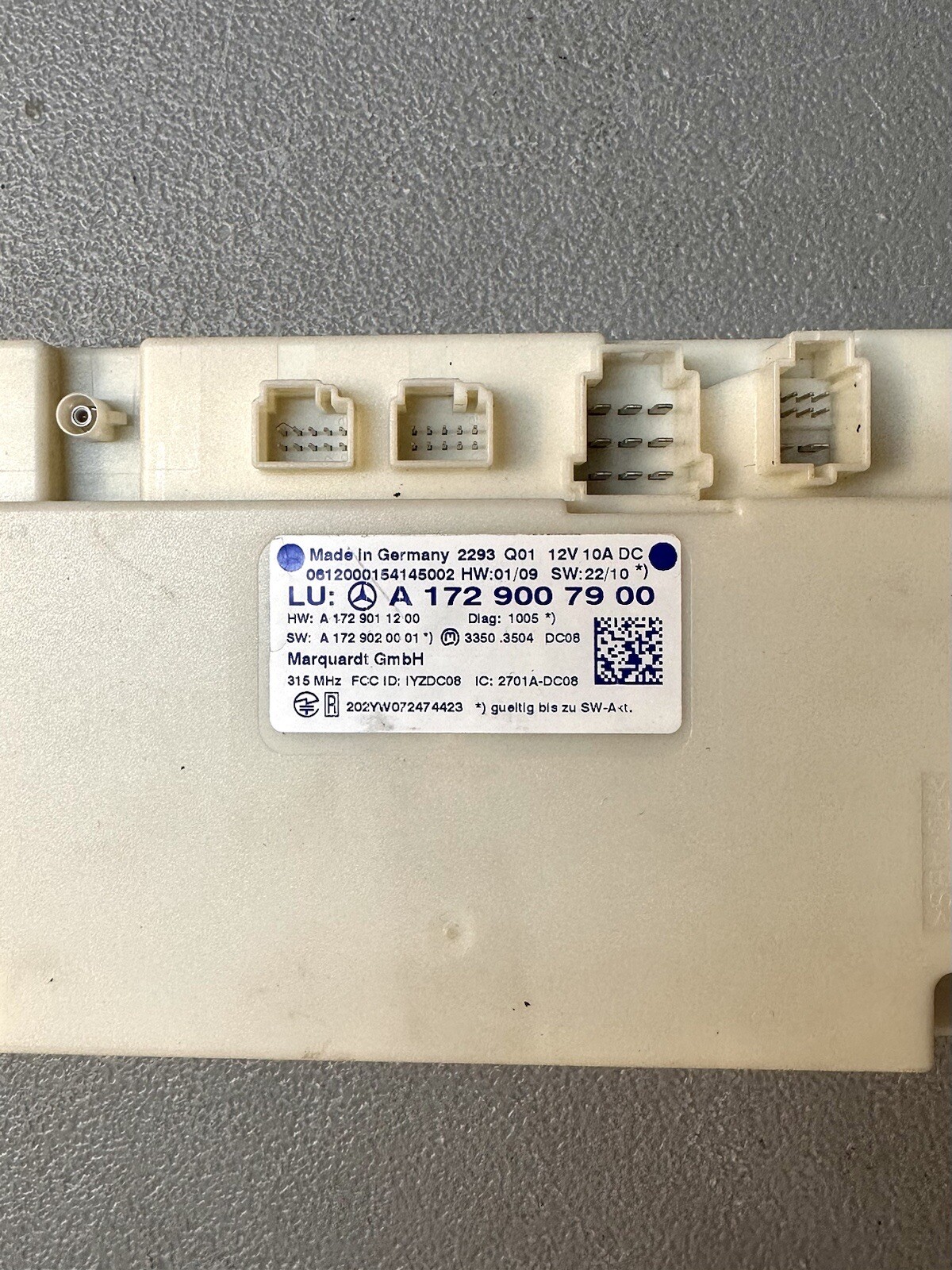 2008-2019 MERCEDES OEM CONTROL MODULE A 172 900 79 00 | eBay