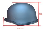German style skull cap helmet open face Matt black Gloss Carbon 5 tick ...