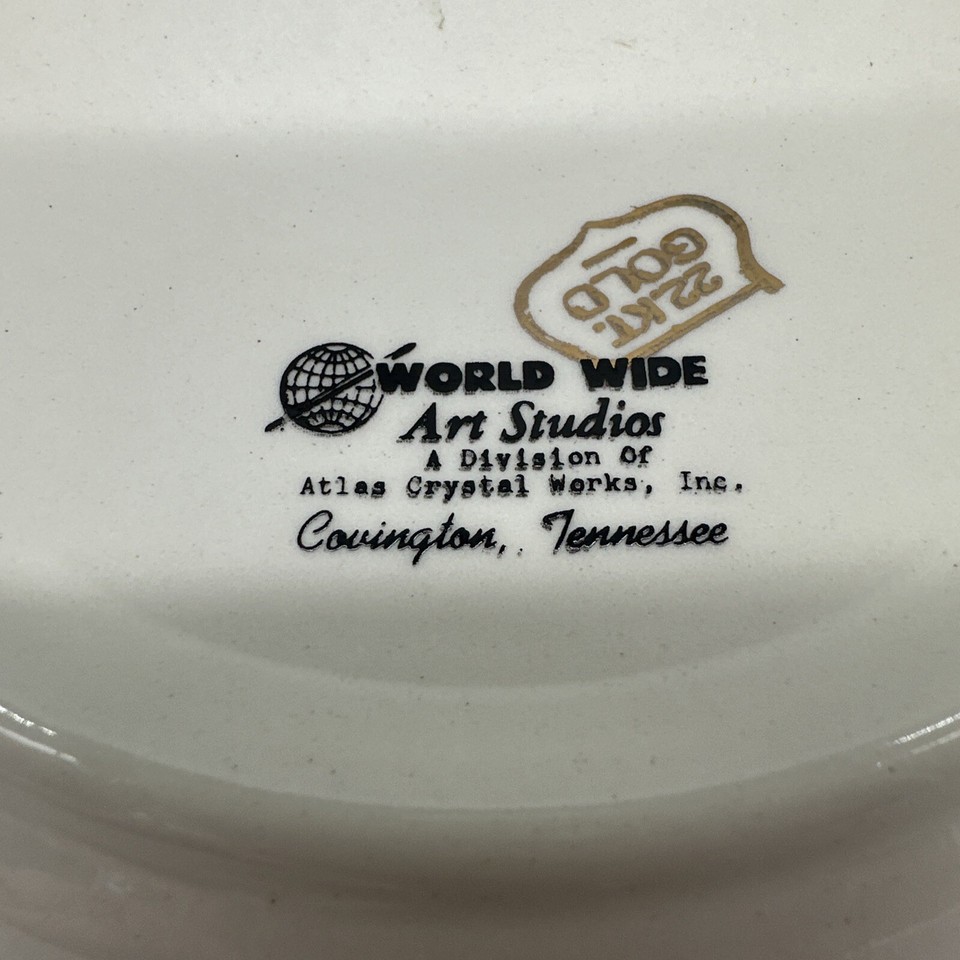 Gaylord Boxes Ashtray Ceramic Art Deco 1940s Maroon Logo Mid Century ...