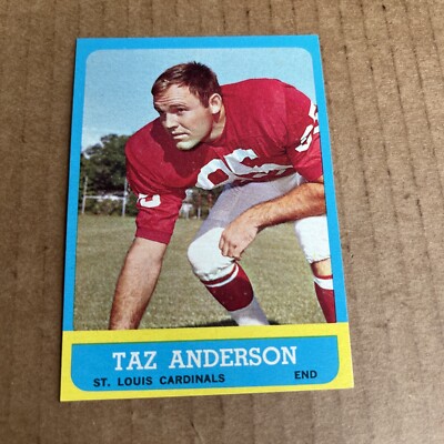 1963 Topps Taz Anderson RC #151 St Louis Cardinals Vintage Football ...