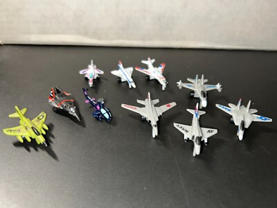 LOT OF 10 GALOOB MICRO MACHINES JETS MILITARY FIGHTER JETS CCCP AIR ...