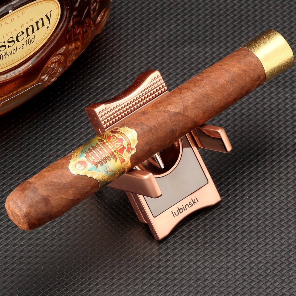 Lubinski 3 Jet Flame Torch Cigar Lighter Refillable 2 Size Punch Holder ...