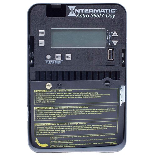 Intermatic Electronic Timer, Astro 7/365 Days, 20A, 120-277V, 1 Channel ...