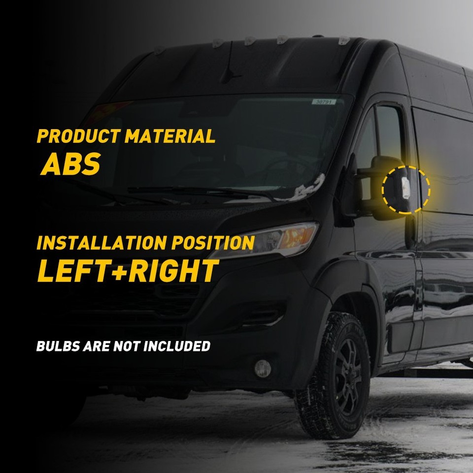 LEFT RIGHT SIDE MIRROR TURN SIGNAL LIGHT For 14-21 RAM PROMASTER 1500 ...