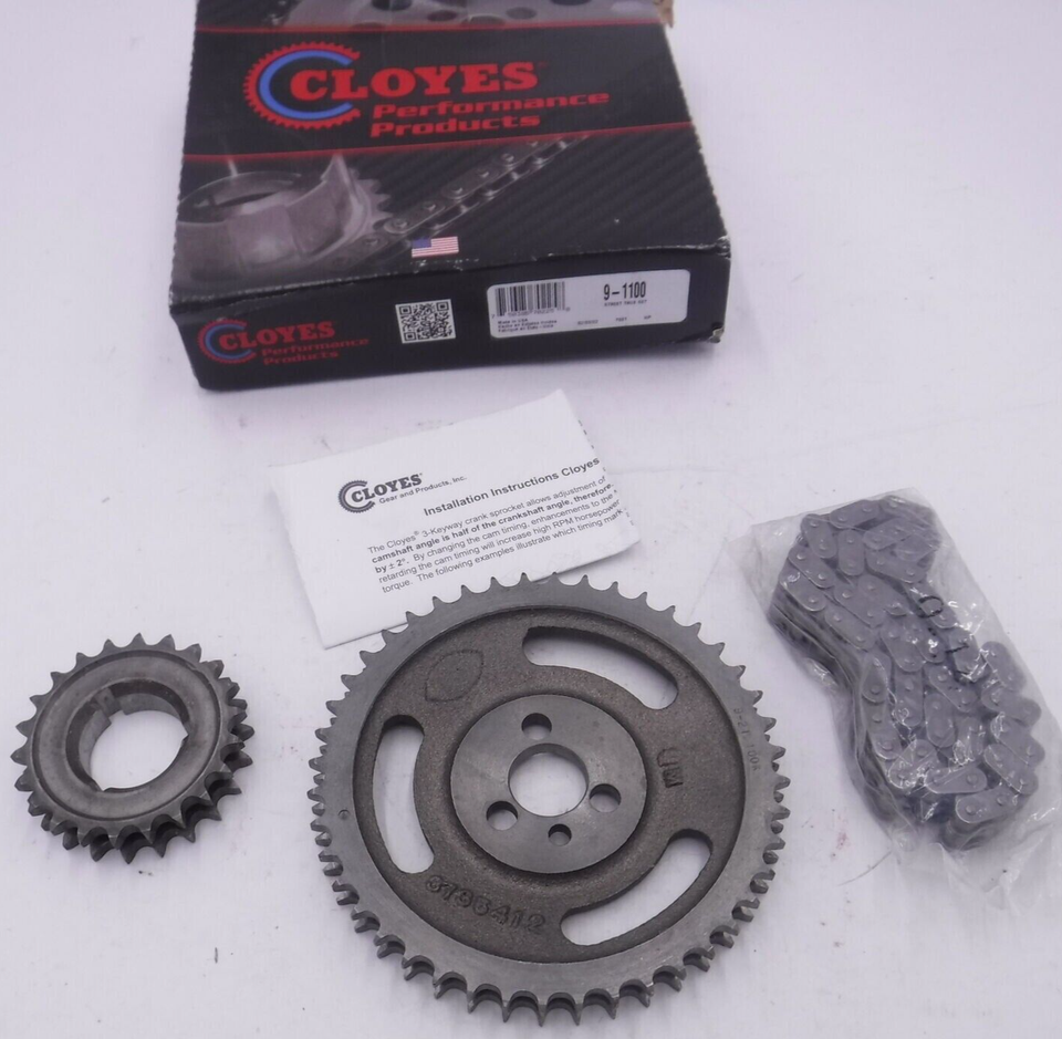 CLOYES Street True DOUBLE Roller Timing Set Chevy SB 283 327 350 383 ...