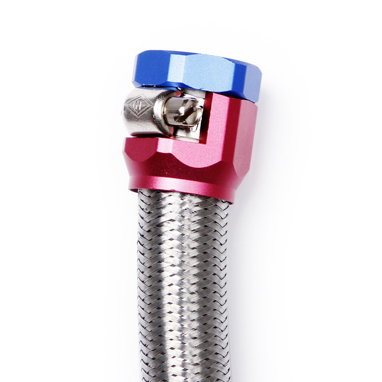 Universal 3/8" Hose 3ft Stainless Steel Braided Fuel Line Kit w/ Clamp ...