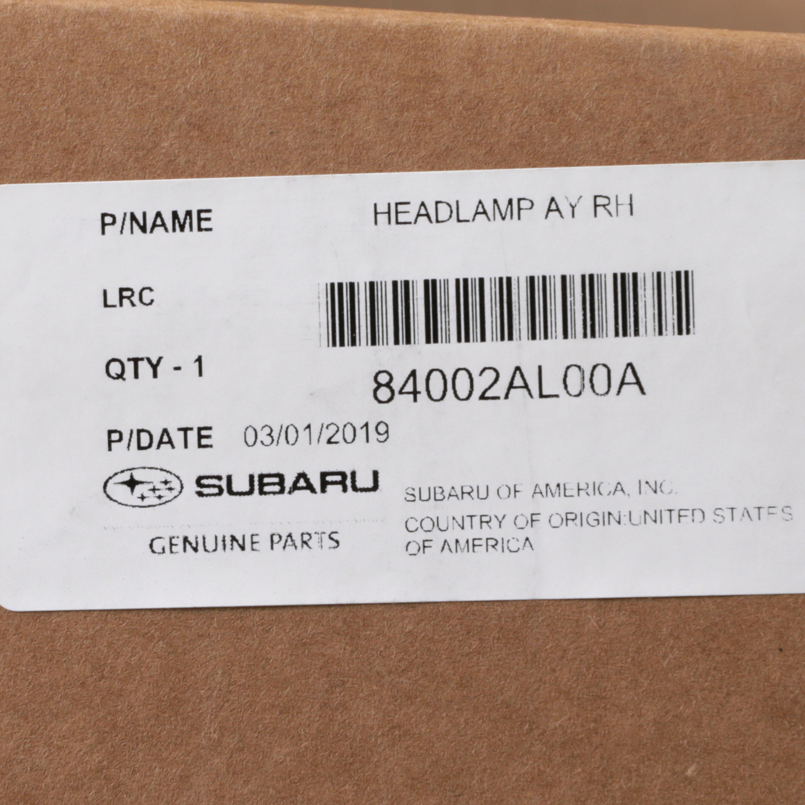 2015 - 2017 Subaru Legacy Outback Passenger RH Right Xenon OEM ...