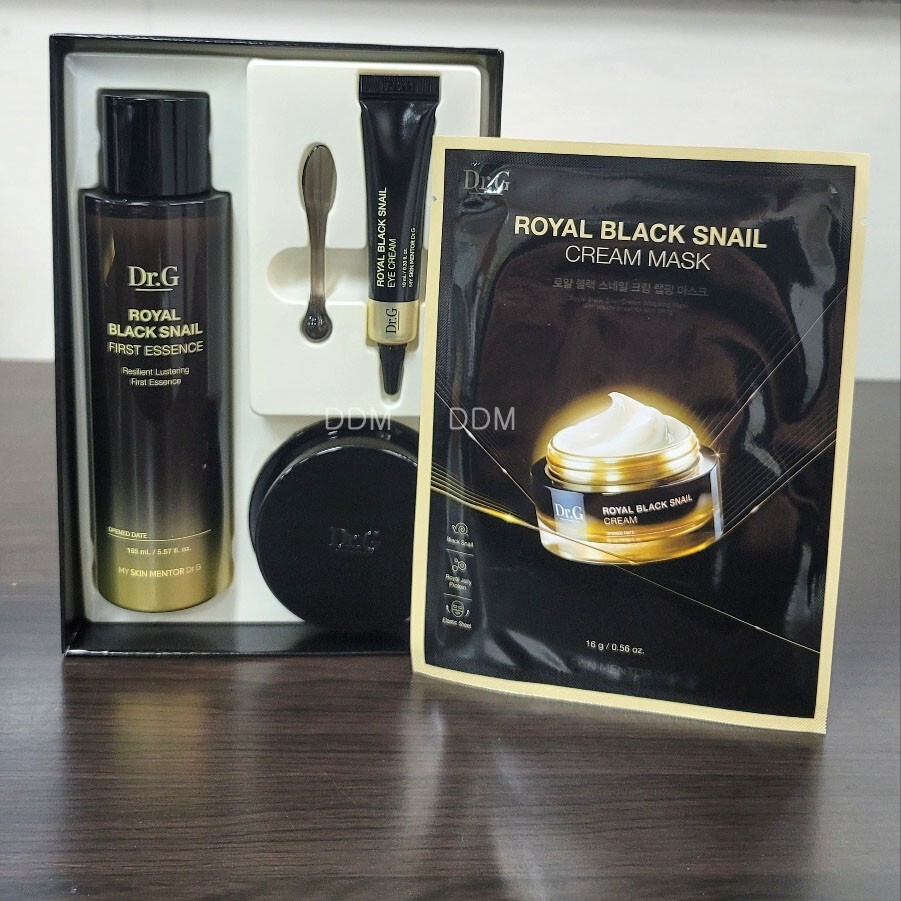 Royal Black Snail Set Essence 165ml+Cream 50ml+Eye Cream 10ml+Mask Pack 1ea Dr.G | eBay