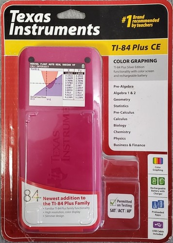 Texas Instruments TI-84 Plus CE Scientific Color Graphing Calculator ...