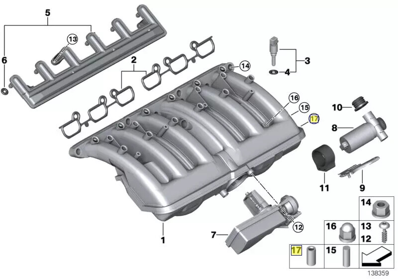 BMW NEW GENUINE 7 mm Vacuum Hose Line Port Blanking Cover End Cap ...
