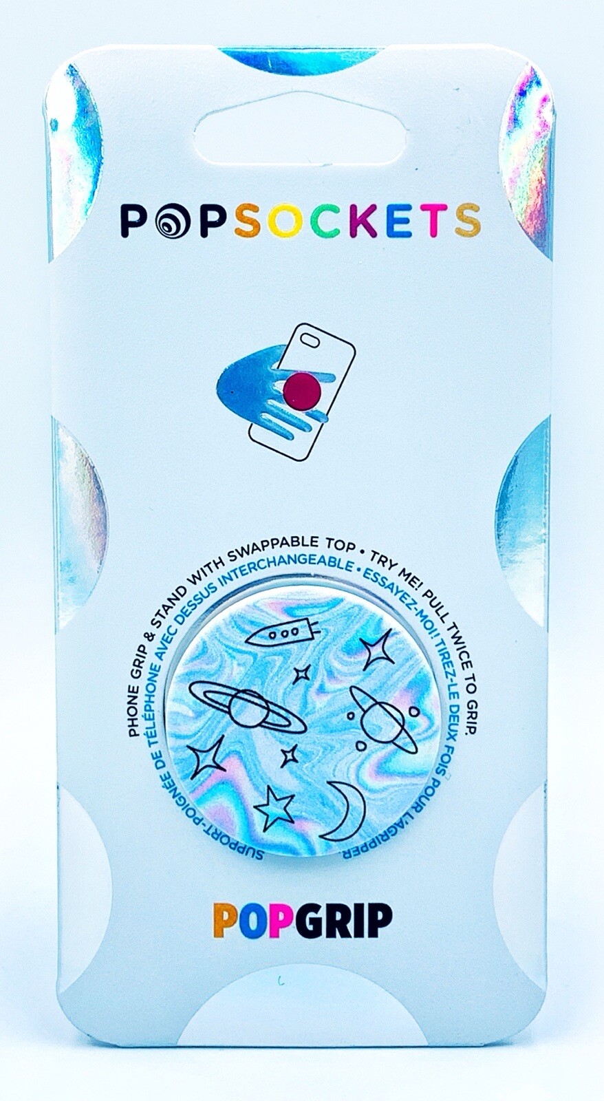 Popsockets Space Doodle Blue Lavender Popsocket Phone Holder Grip Pop ...