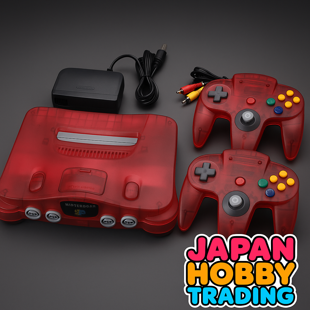 Nintendo 64 Clear Red N64 Chose Controller Cables Region Free Tested | eBay