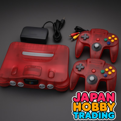 Nintendo 64 Clear Red N64 Chose Controller Cables Region Free Tested | eBay