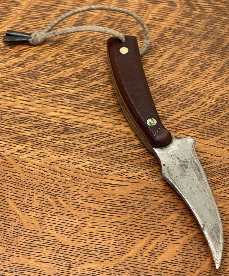 Early VINTAGE SCHRADE USA OLD TIMER #152 Sharp Finger KNIFE & LEATHER ...