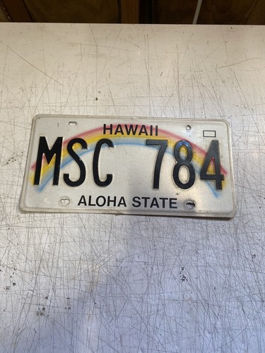 hawaii license plate Rainbow Aloha State | eBay