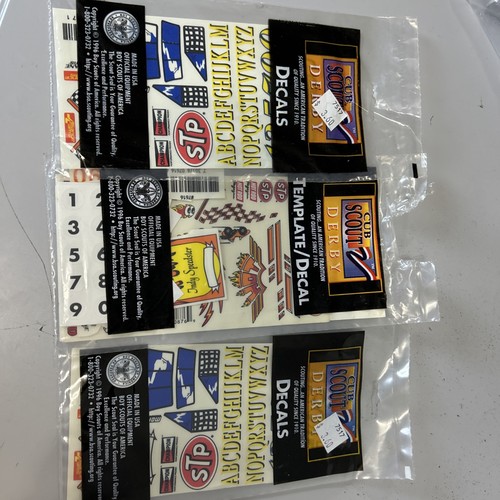 Lot Cub Scout Pinewood Derby Car Kits BSA PWD #17006 Skin Transfers ...