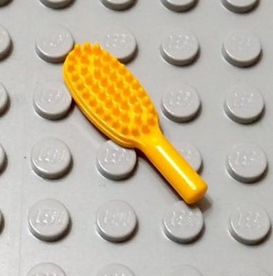 New LEGO Bright Light Orange Friend Minifigure Hair Brush Accessory ...