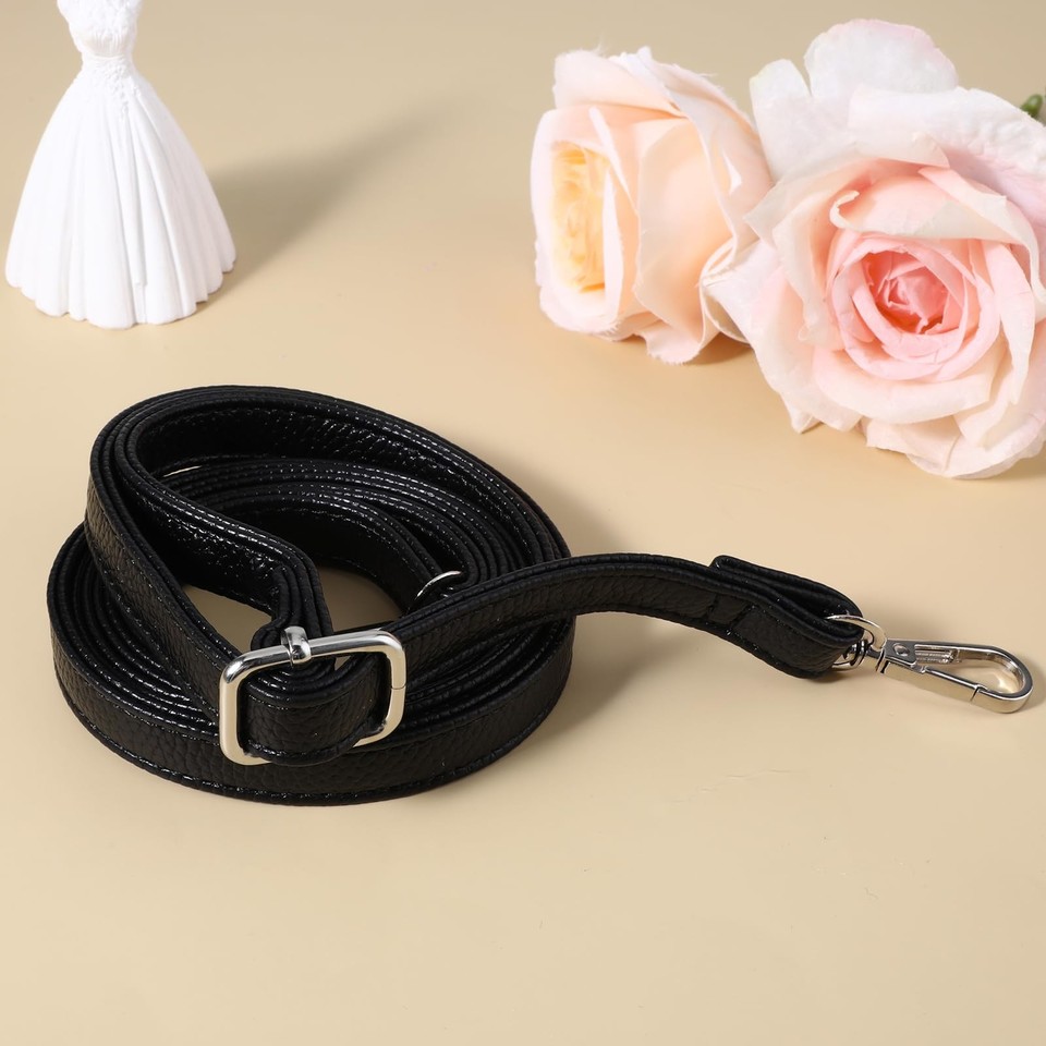 Leather Purse Strap Replacement Black Leather Crossbody Strap ...
