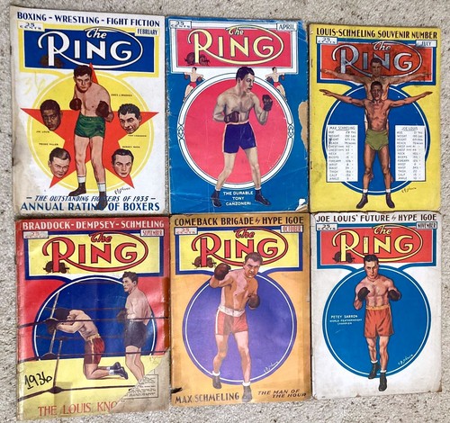 The Ring 1936 boxing magazines, lot of 6 | eBay
