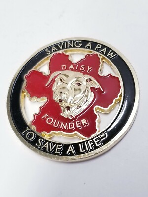CHALLENGE COIN WOUNDED PAW PROJECT SAVING A PAW DAISY 1.75" | eBay