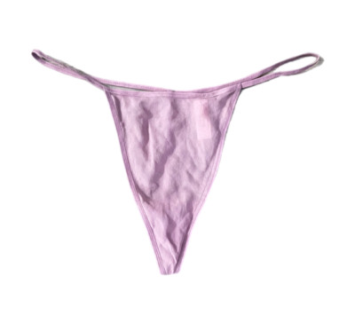 Victorias Secret Silk V-String Sexy Sheer Mesh Thong Panty Purple ...