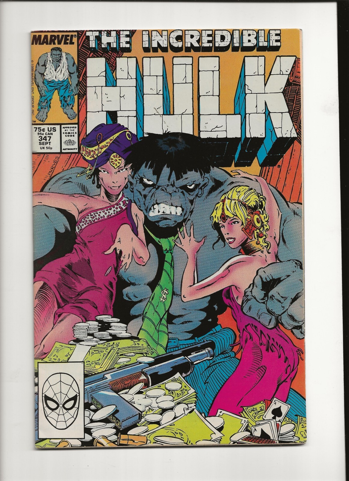 INCREDIBLE HULK #347 1ST APPEARANCE JOE FIXIT MARVEL 1ST PRINTING MARGO ...