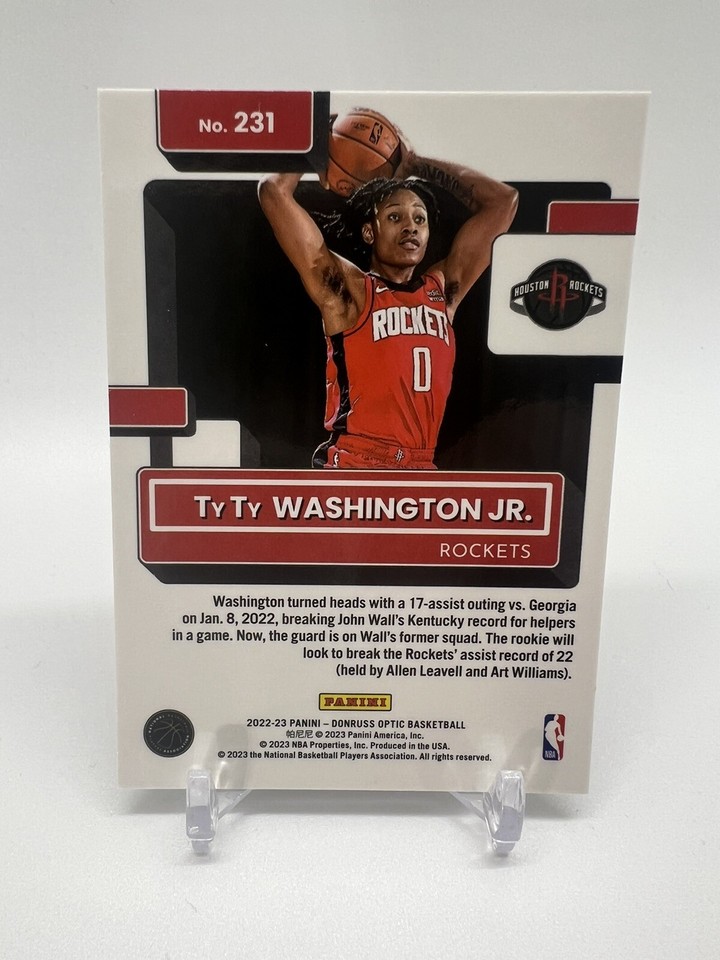 2022-23 Donruss Optic #231 Ty Ty Washington Jr. Rated Rookie RC | eBay