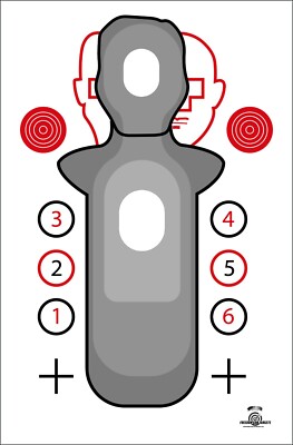 25x Paper Shooting Targets For Ranges Gun Rifle Pistol Silhouette ...