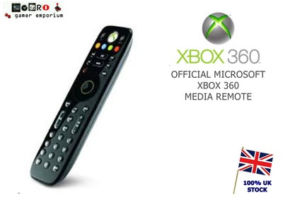 Official Microsoft Xbox 360 Media TV DVD Remote Control Black - new ...