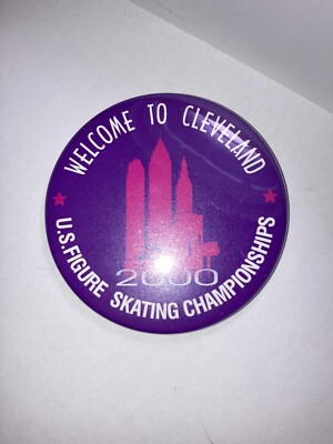 BUTTON US Figure Skating Championships 2000 Cleveland Ohio | eBay