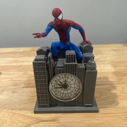 Tek Time Spider-man Clock With Sound Marvel 2002 Vintage | eBay