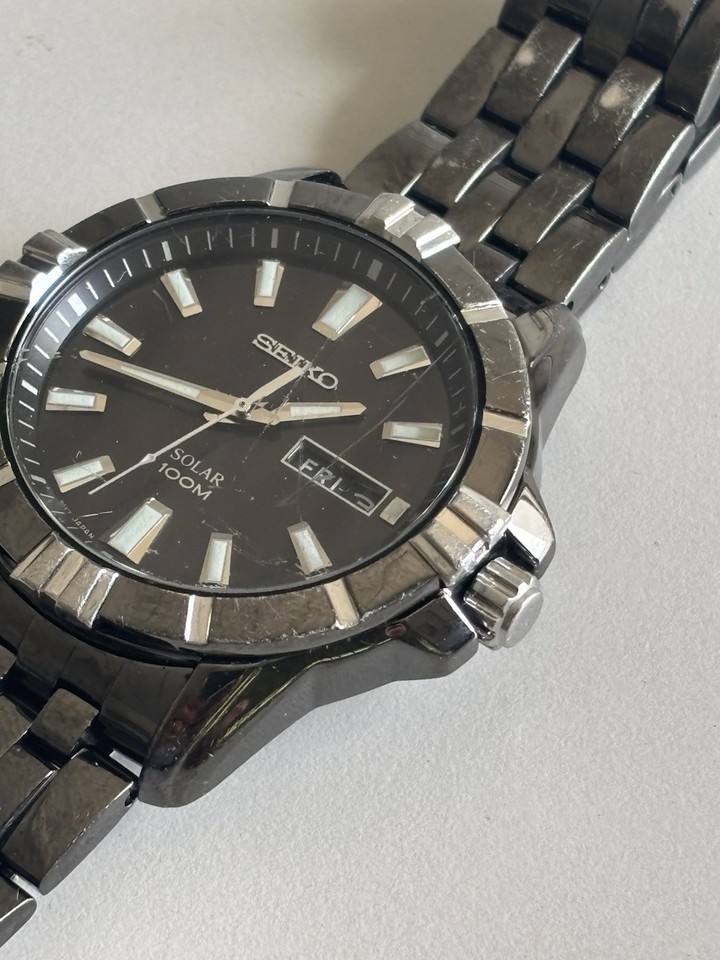 Seiko Solar V158-0AH0 Men’s High Quality Watch | eBay Australia