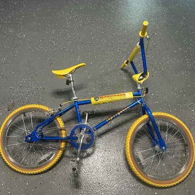 Mongoose BMX Bike Blue Yellow Retro Freestyle Design | eBay