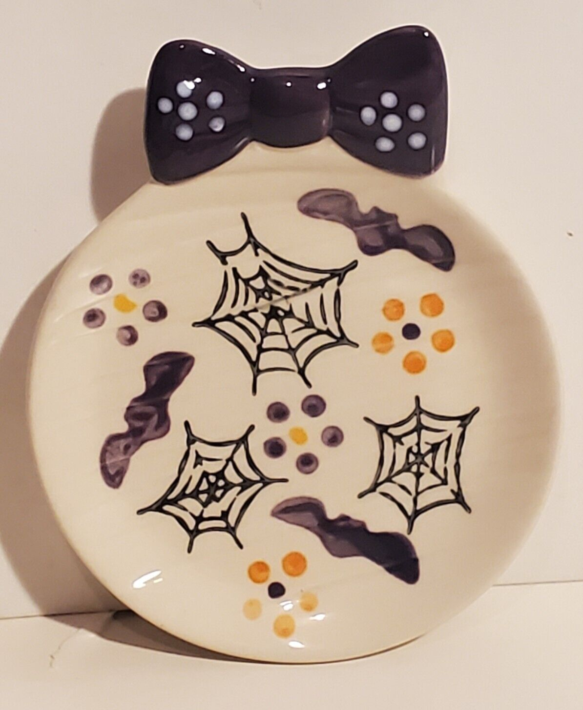 TEMP-TATIONS PRESENTABLE OVENWARE STONEWARE CERAMIC HALLOWEEN SPOONREST ...